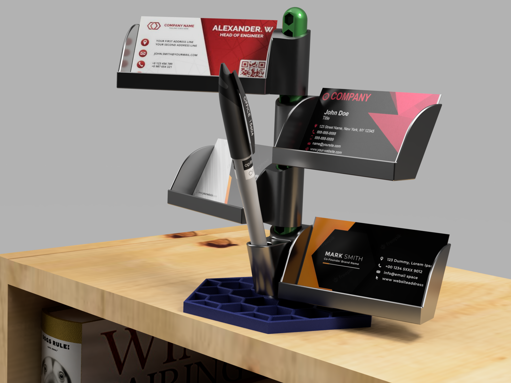 A 4 tier adjustable card holder and optional features da Joe | Scarica ...