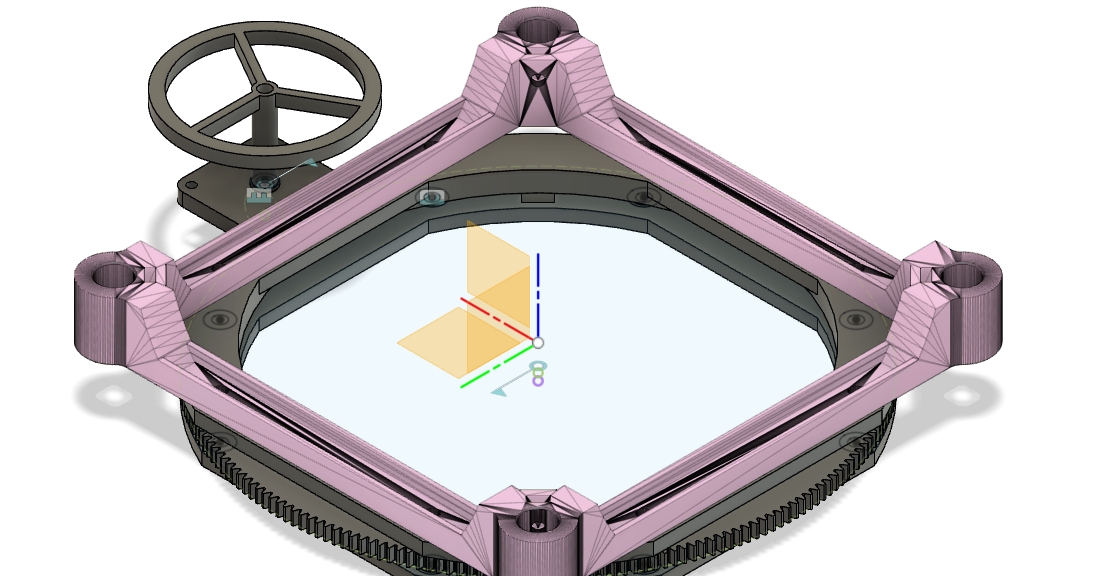 Rocker Frame Azimuth Control for Hadley Telescope (Metric) by Krzysiek ...