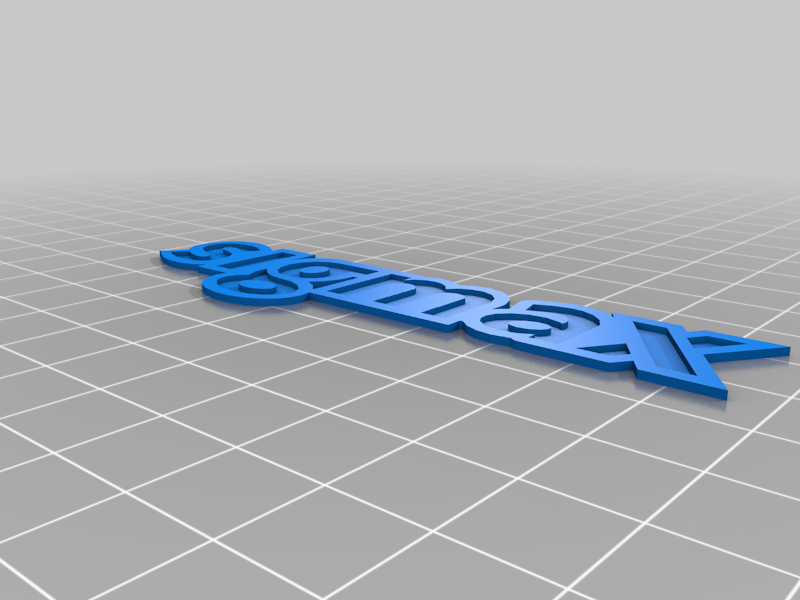 SIGMAX logo to replace broken vinyl logo of BCN3D SigmaX 3D printer ...