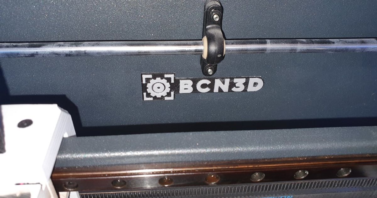 BCN3D logo for replace broken vinyl logo of BCN3D Sigma/SigmaX 3D ...