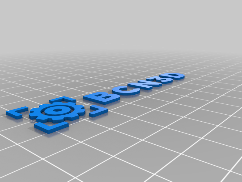 BCN3D logo for replace broken vinyl logo of BCN3D Sigma/SigmaX 3D ...