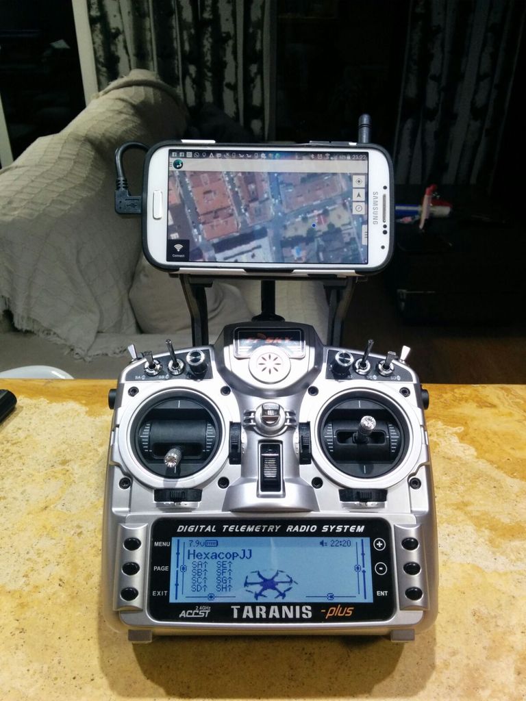 FRSky TARANIS telemetry mobile phone holder by Juanjo Chacon | Download ...