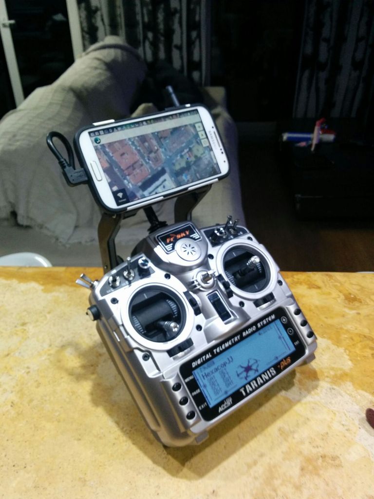 FRSky TARANIS telemetry mobile phone holder by Juanjo Chacon | Download ...
