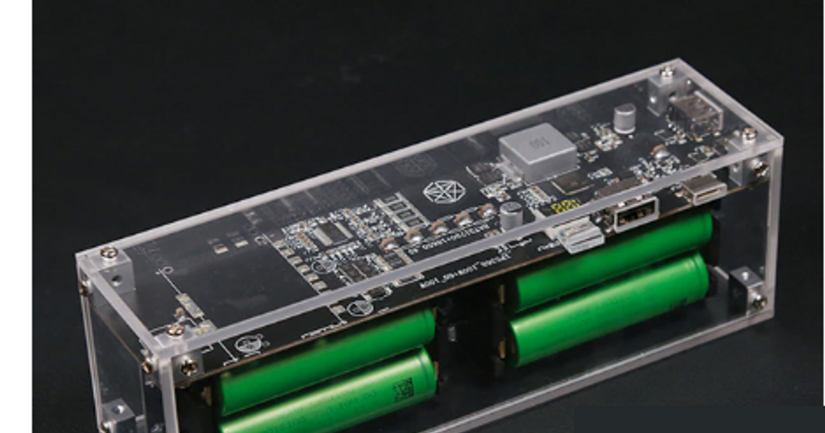 IP5389 Battery Charger Case (18650x8) by Hole423 | Download free STL ...