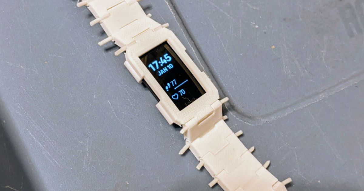 Fitbit Charge 4 Watchband Case by Mark Hall | Download free STL model ...