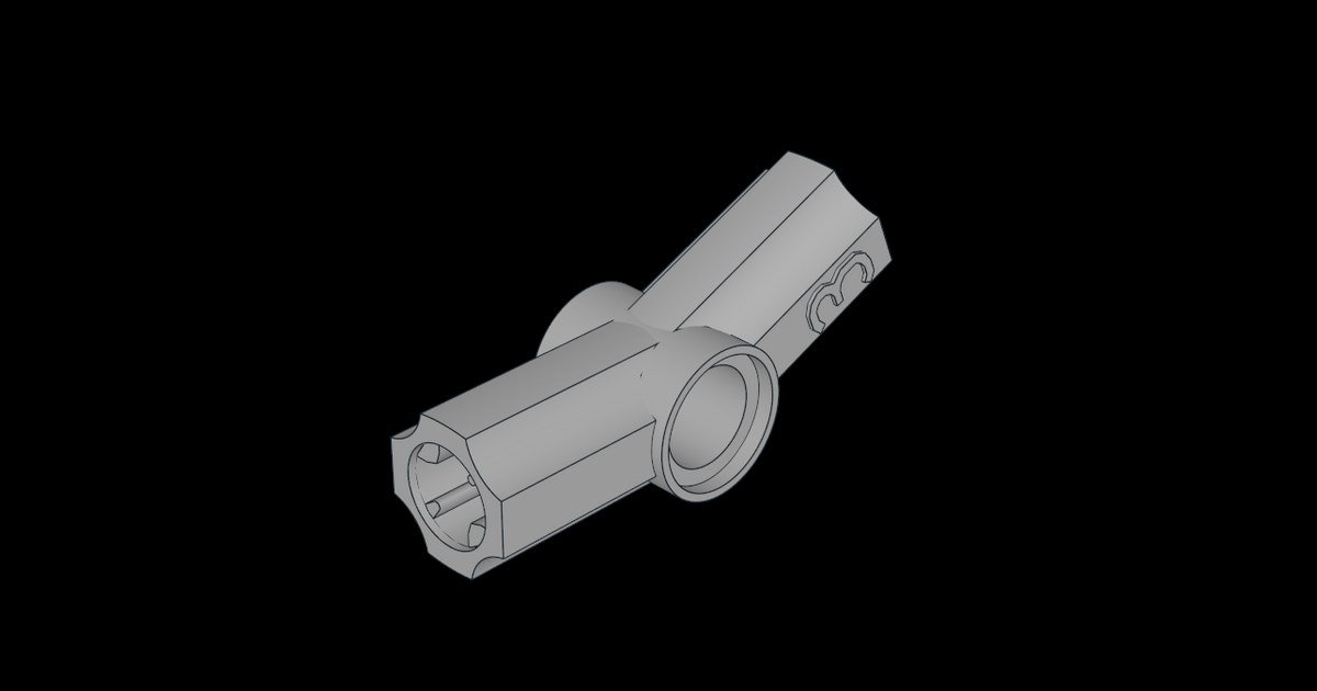 Lego Compatible (32016.dat) Technic Angle Connector #3 (157.5 degree ...