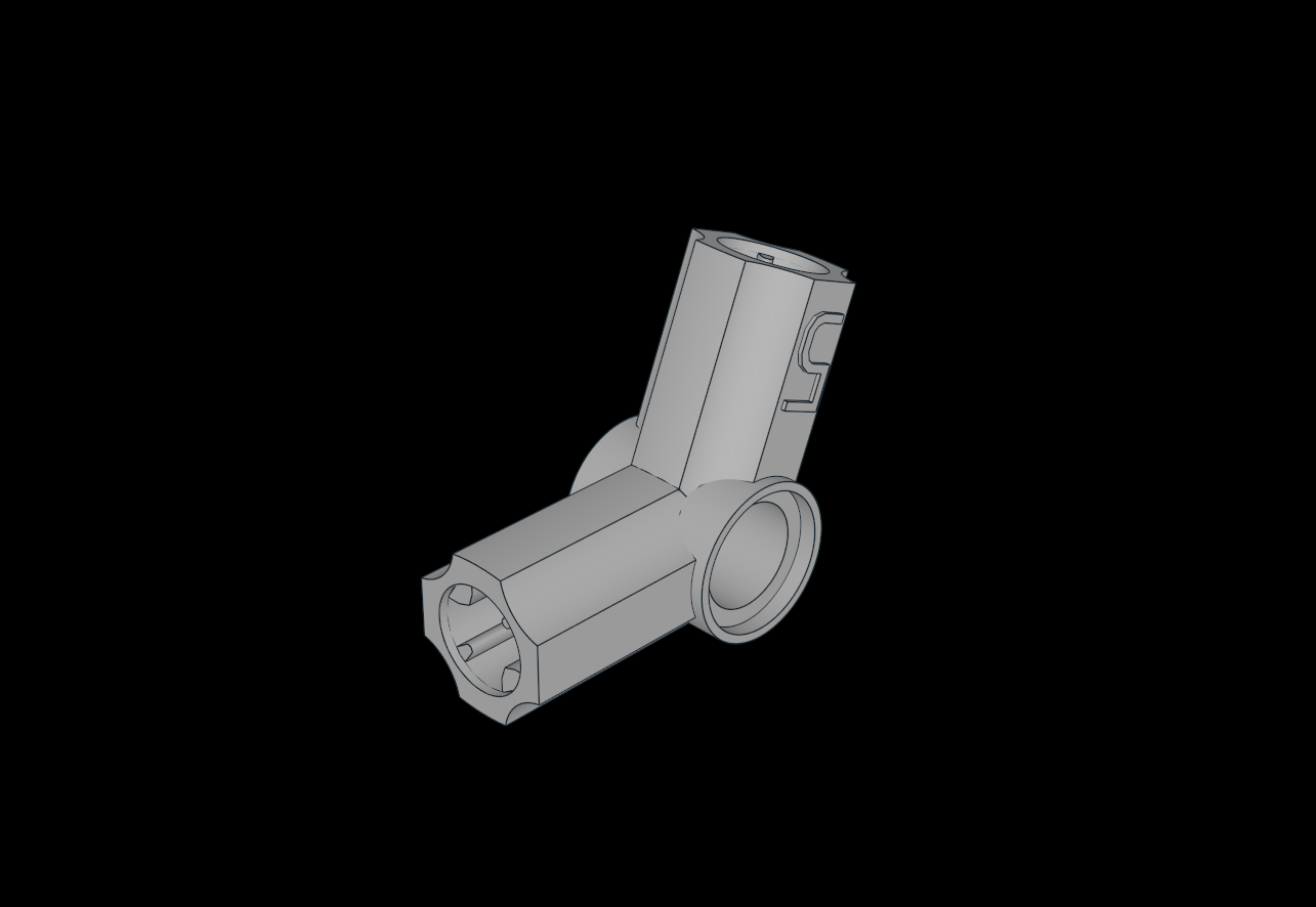 Lego Compatible (32015.dat) Technic Angle Connector #5 (112.5 degree ...