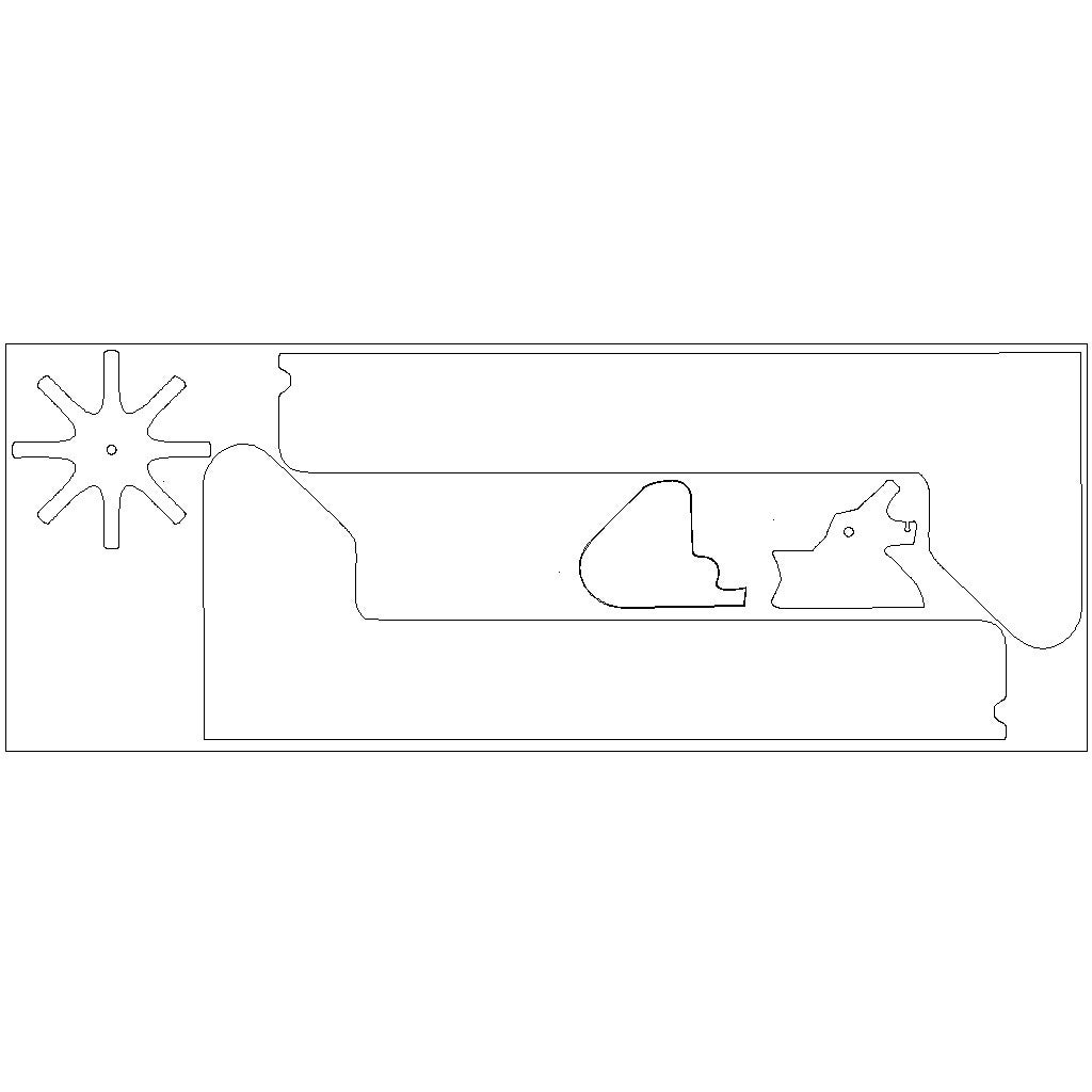 Laser Cut Rubber Gun (Simple) by Siebe | Download free STL model ...