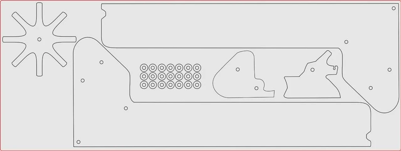 Laser Cut Rubber Gun (Simple) by Siebe | Download free STL model ...
