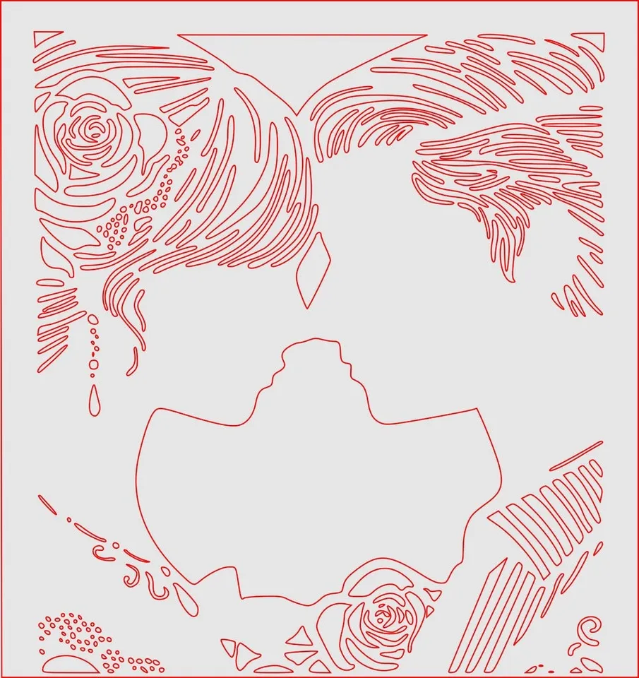 Wedding stencil (Gift) by Siebe | Download free STL model | Printables.com