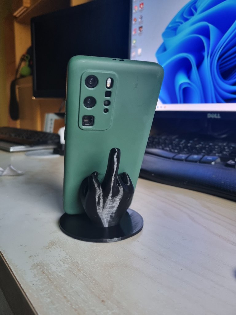 Middle finger phone stand by József Krizsik | Download free STL model ...