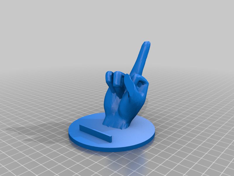 Middle finger phone stand by József Krizsik | Download free STL model ...