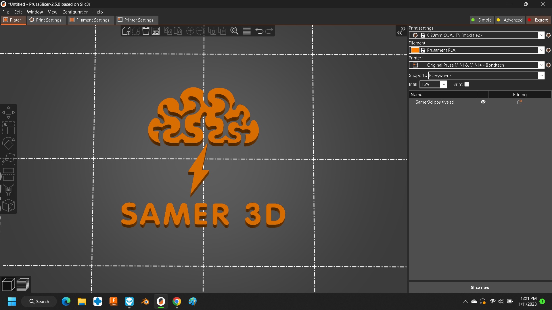 Samer 3D Logo by Samer3d | Download free STL model | Printables.com