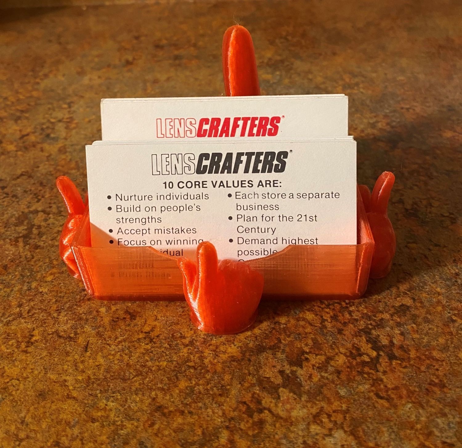 Pointing Finger Business Card Holder by Tarz | Download free STL model ...
