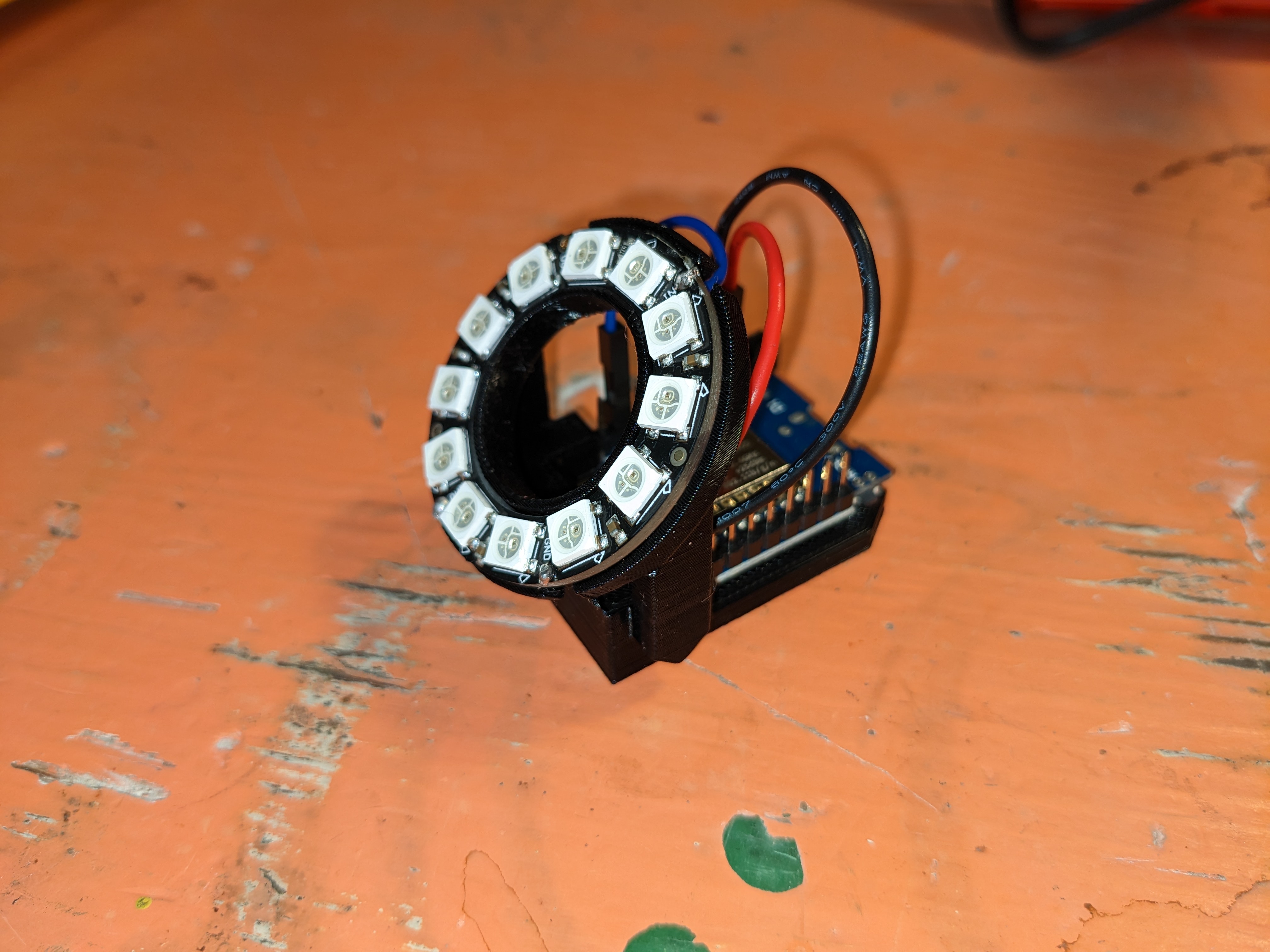 Mount for Wemos D1 Mini and Neopixel Ring by cmptrgeekken | Download ...