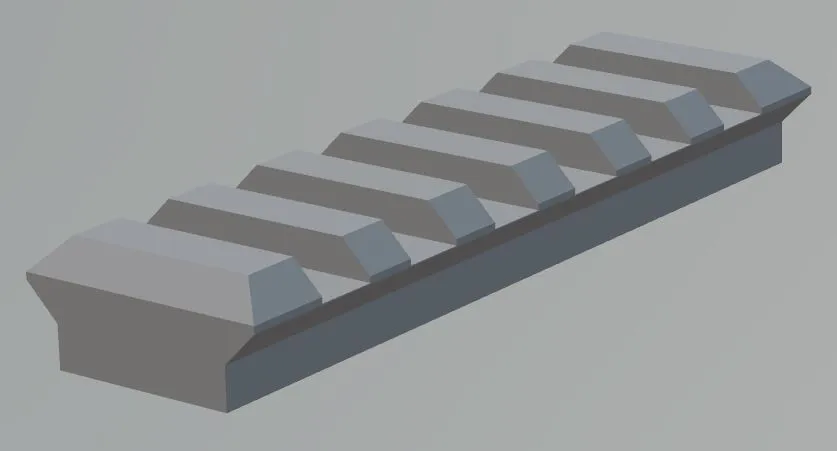 Variable length Picatinny Rail by Dr.Acula | Download free STL model ...