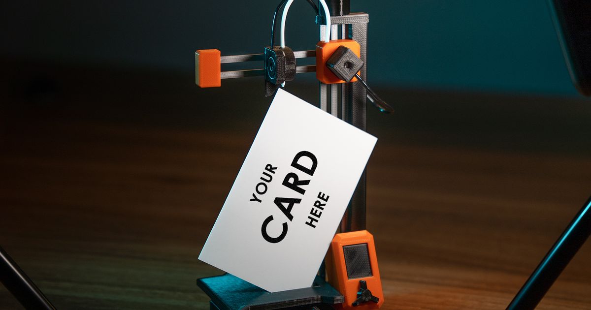 Prusa Mini Business Cards Holder - 3D printed 3D printer printing ...
