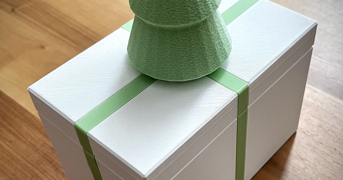 Gift Box for 3D Printy Print-in-Place Twisty Puzzle - Christmas Tree by ...