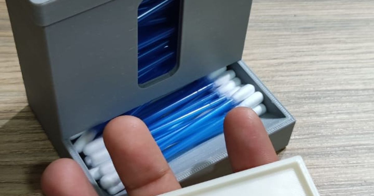 Q-Tip (cotton swab) dispenser cover by adrianobarrosmba | Download free ...