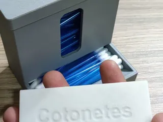 Q-Tip (cotton swab) dispenser cover by aemtech.3d | Download free STL ...