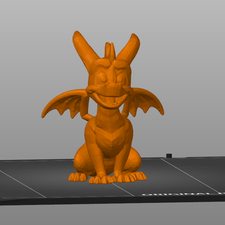 Spyro the Dragon happy pose by Rapterron | Download free STL model ...