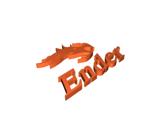 Creality Ender Logo by SLR5000 | Download free STL model | Printables.com
