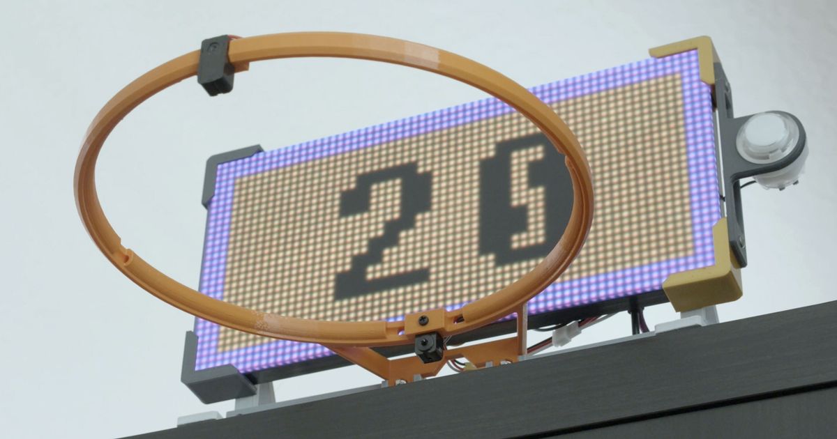 LED Matrix Scoreboard by Adafruit | Download free STL model ...