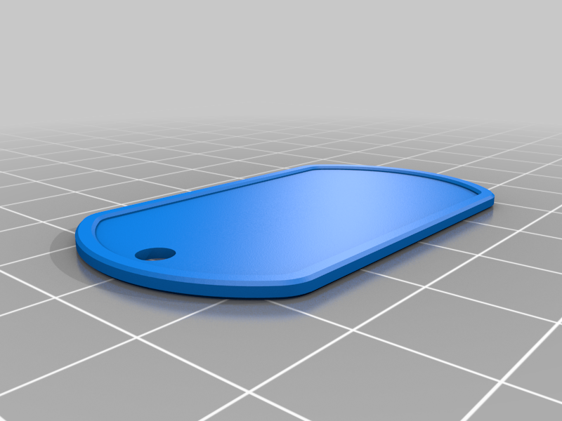 Dog Tag, Blank by Guido666 | Download free STL model | Printables.com