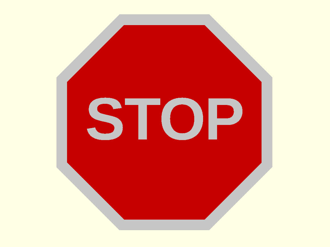 Customizable Warning Sign (OpenSCAD) by Stone Age Sculptor | Download ...