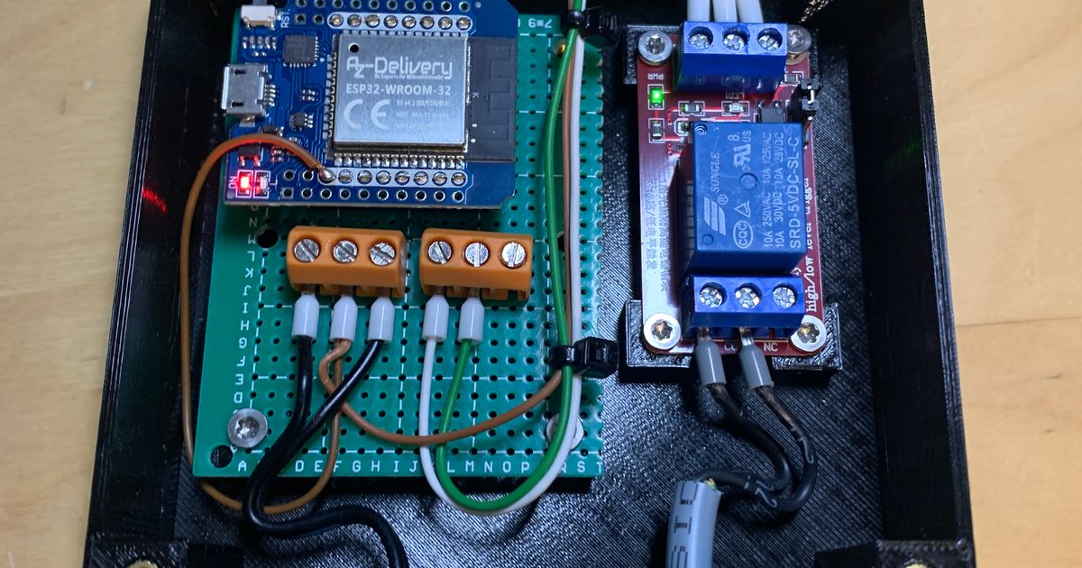 ESP32 Case, Box 100x100x30mm for ESP32 and RelaisBoard by Leon ...