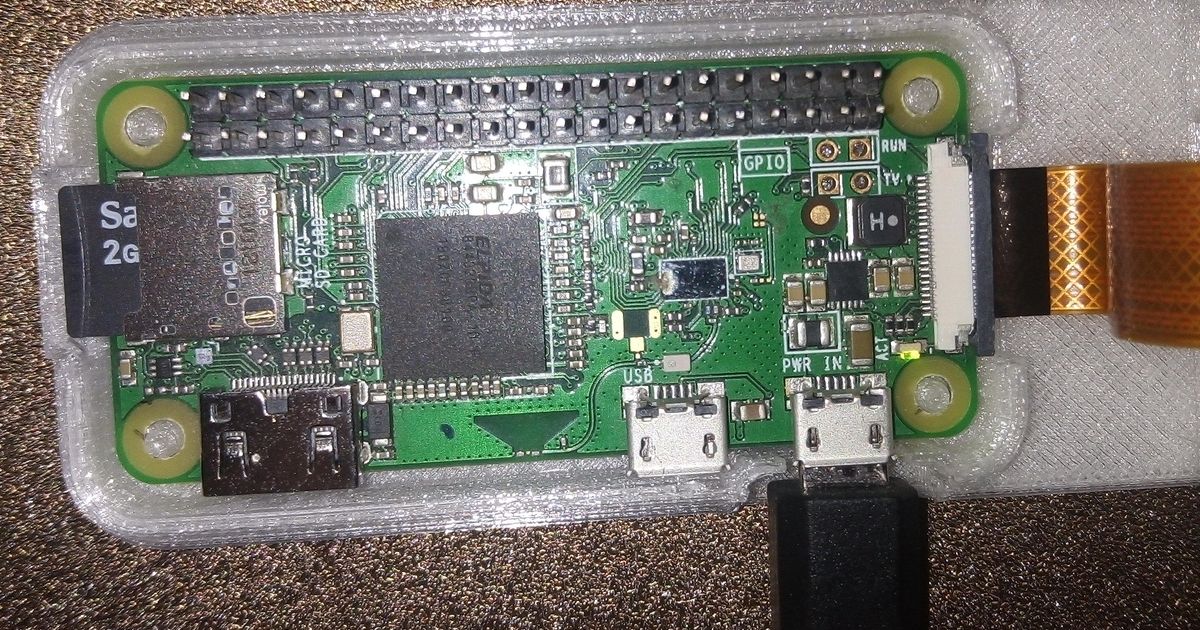 Pi Zero Articulating Case for Camera - Modified Pi Lid and Base for ...