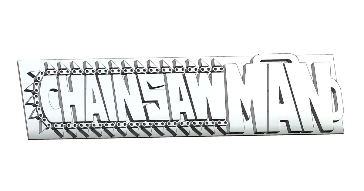 Chainsaw Man logo von Referentiel | Kostenloses STL-Modell herunterladen | Printables.com