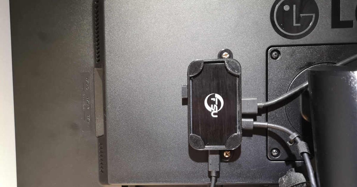 USB-C Hub Vesa Mount by p2baron | Download free STL model | Printables.com