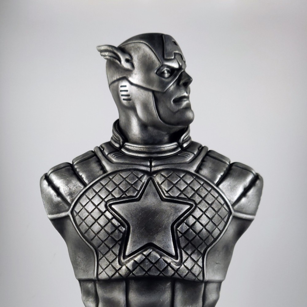 Captain American Bust (STL) by Eastman | Download free STL model ...