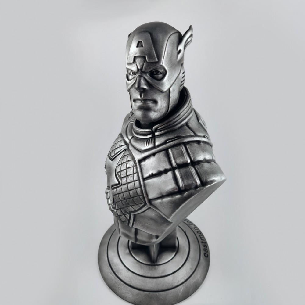 Captain American Bust (STL) by Eastman | Download free STL model ...