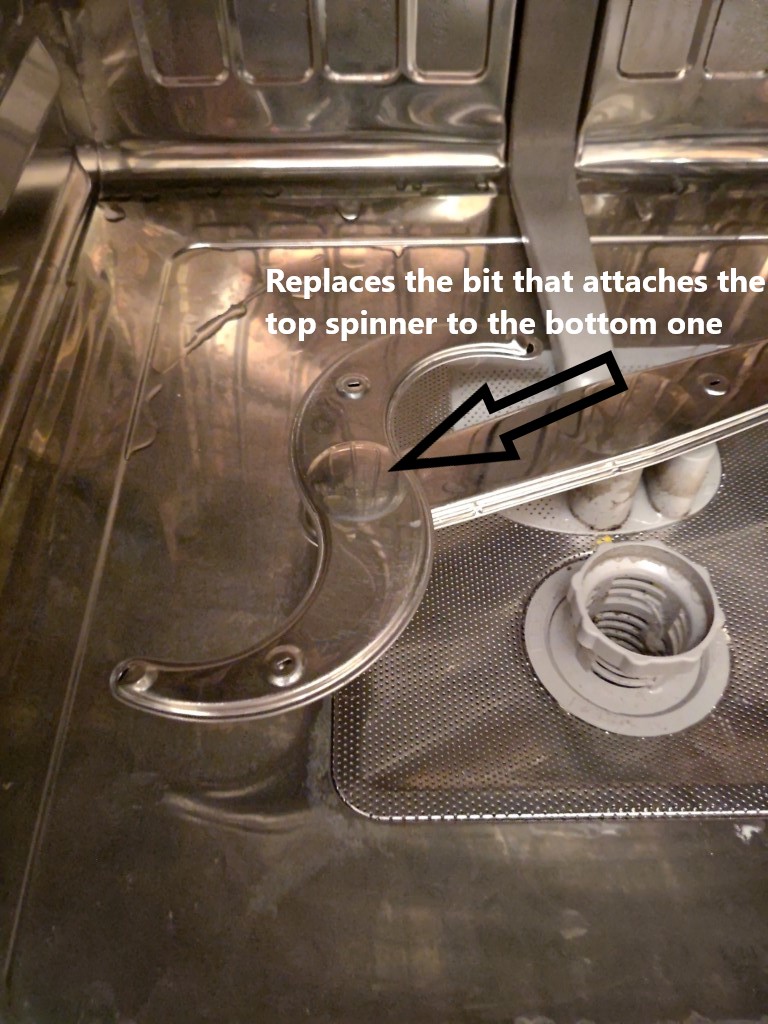 LG dishwasher bottom spinner coupler by David Jeffries | Download free ...
