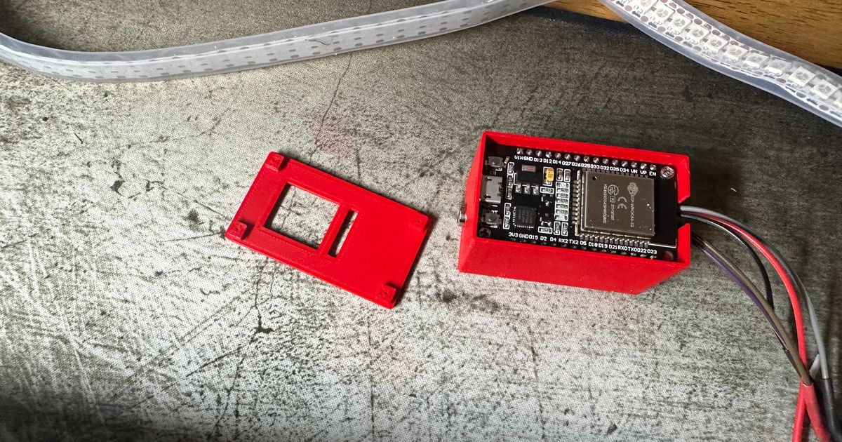 ESP32 Box W/ Lid and barrel plug cutout by NathanS | Download free STL ...