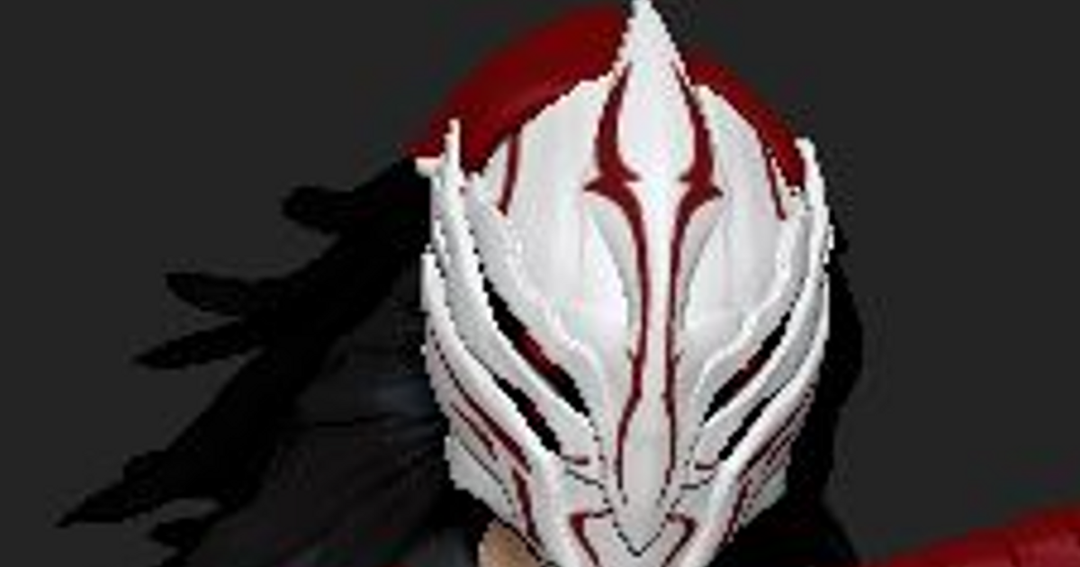 Raven Branwen Grim Mask Wearable by Kaizen Minis | Download free STL ...