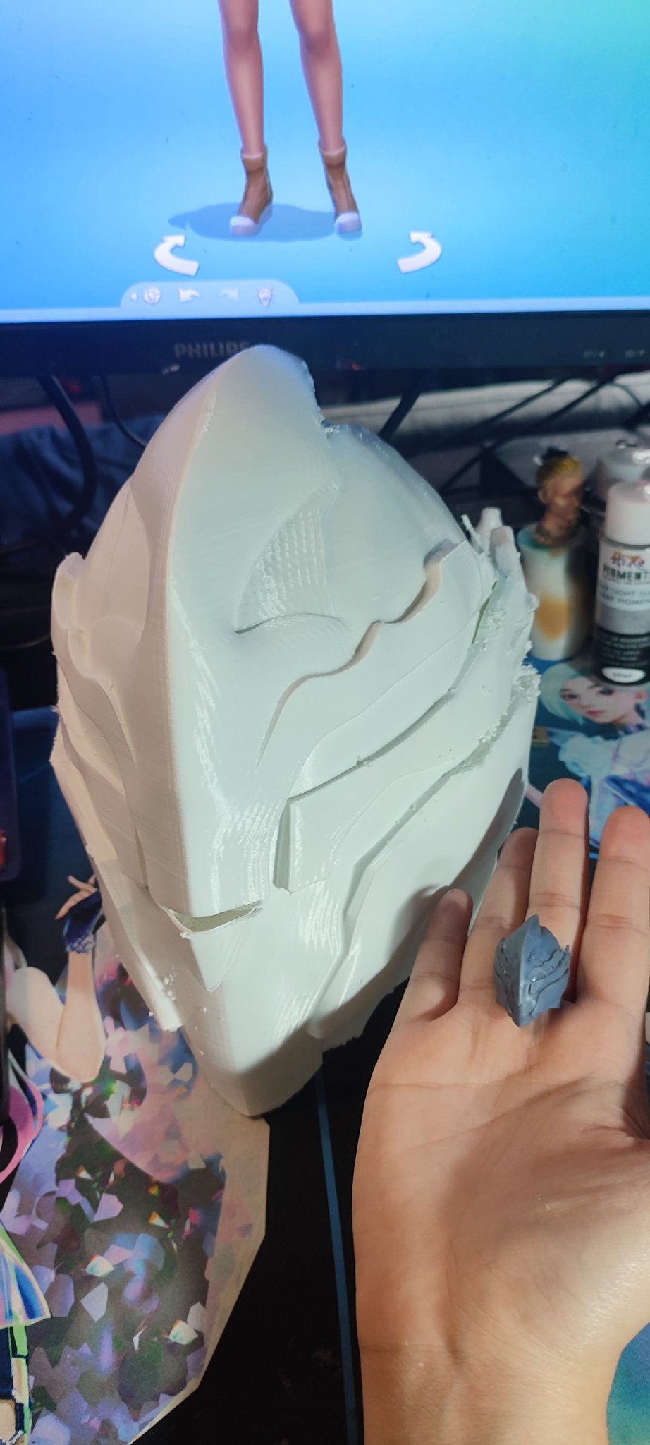 Raven Branwen Grim Mask Wearable by Kaizen Minis | Download free STL ...