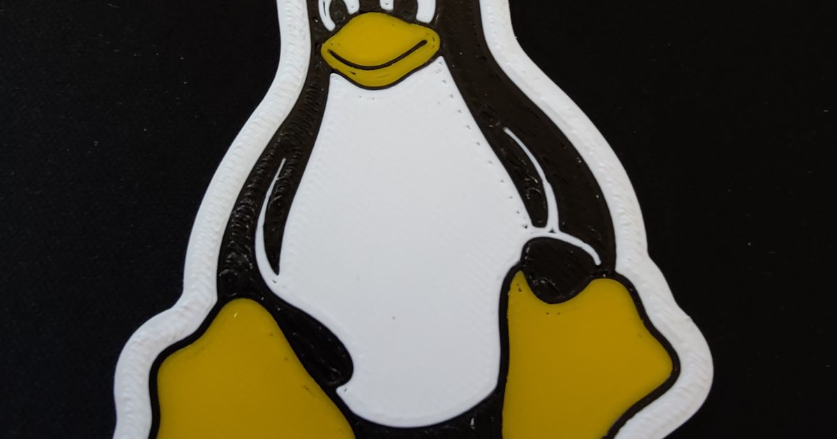 Tux Key Chain MMU by Fx137 | Download free STL model | Printables.com