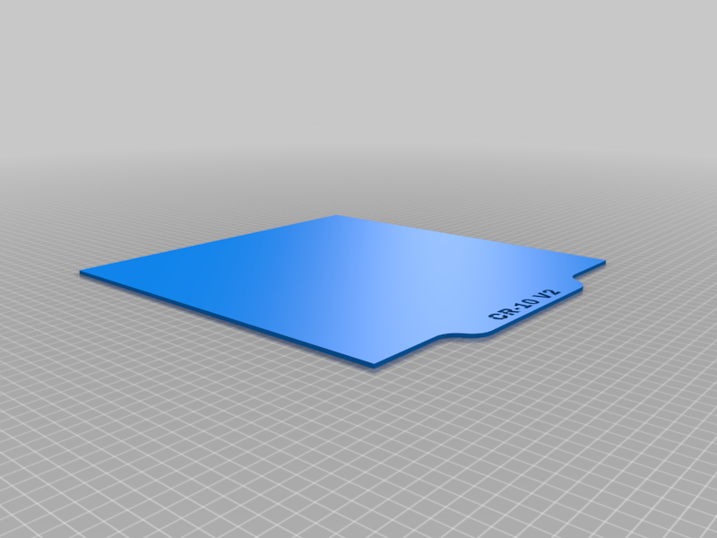 Creality CR-10 V2 custom build plate by 3DPrintBeginner | Download free ...
