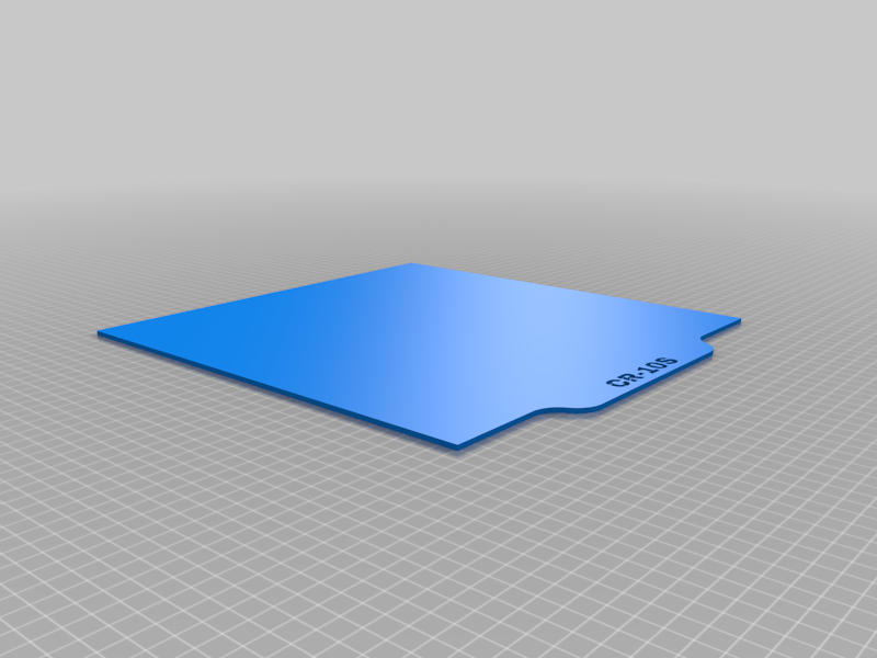 Creality CR-10S custom build plate by 3DPrintBeginner | Download free ...
