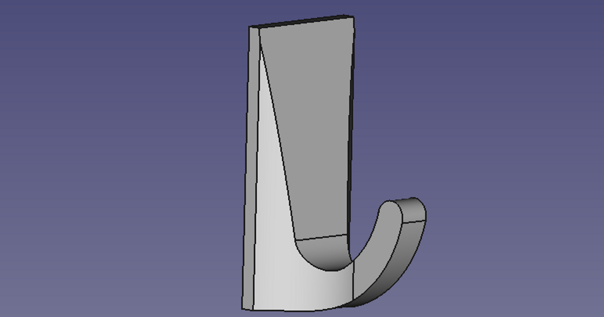 Wall hook / Wall hanger (Powerstrips) by Mark | Download free STL model ...