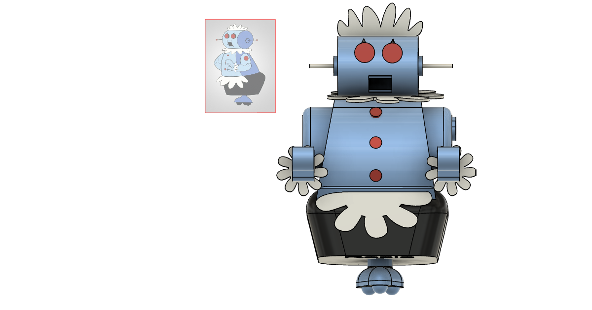 Rosie the Robot Card Holder (The Jetsons's maid robot) by Tom Anderson ...