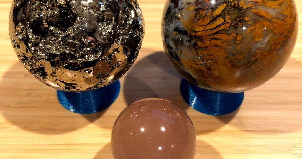Sphere and Specimen Stands for Rocks and Minerals by OpenFabPDX ...
