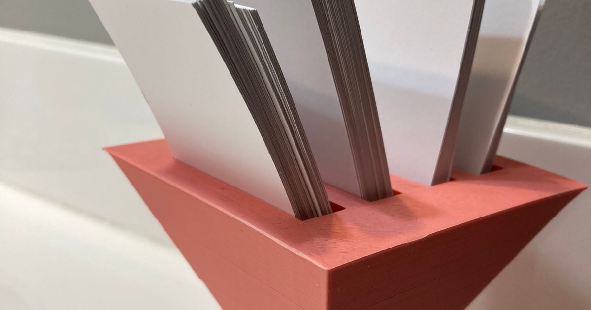 Inverted card pyramid by kellyj | Download free STL model | Printables.com