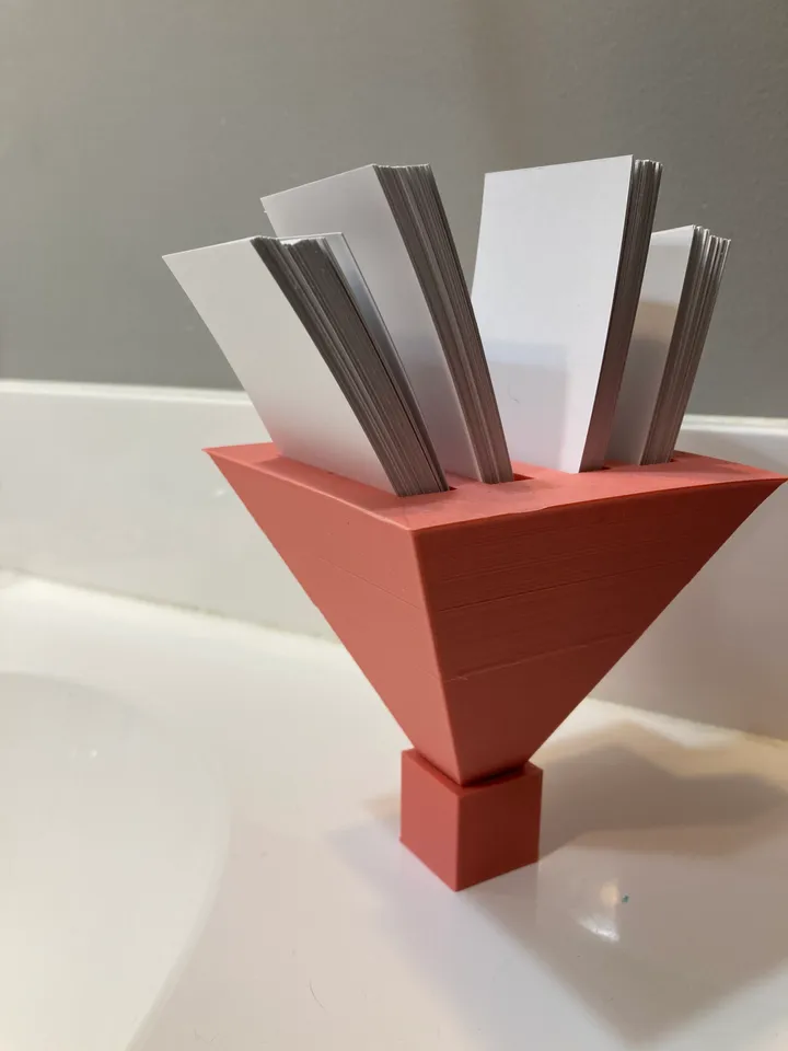 Inverted card pyramid by kellyj | Download free STL model | Printables.com