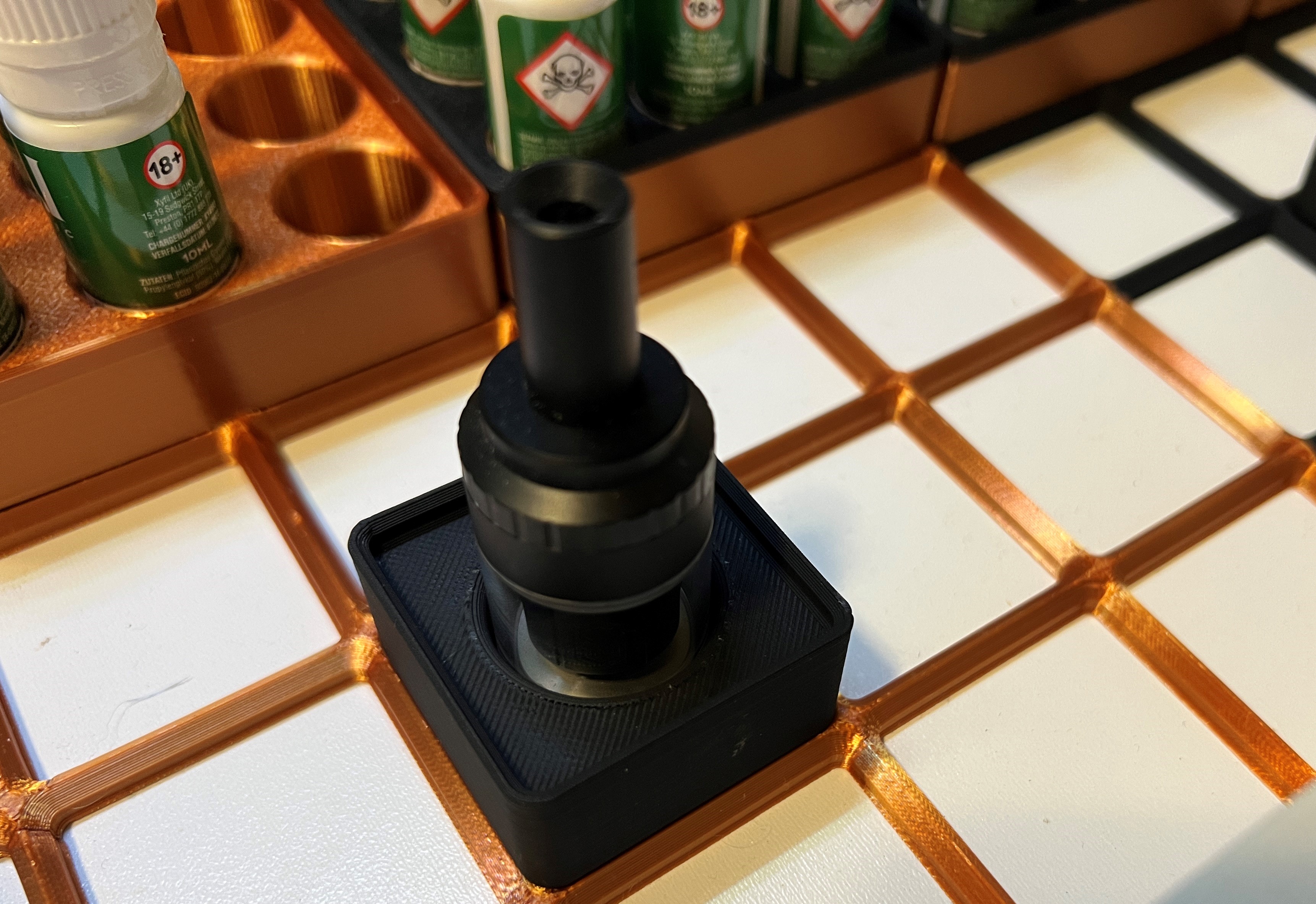 Gridfinity 1x1 Atomizer Stand for 22mm, 24mm and 25mm by tobiwankenobi ...