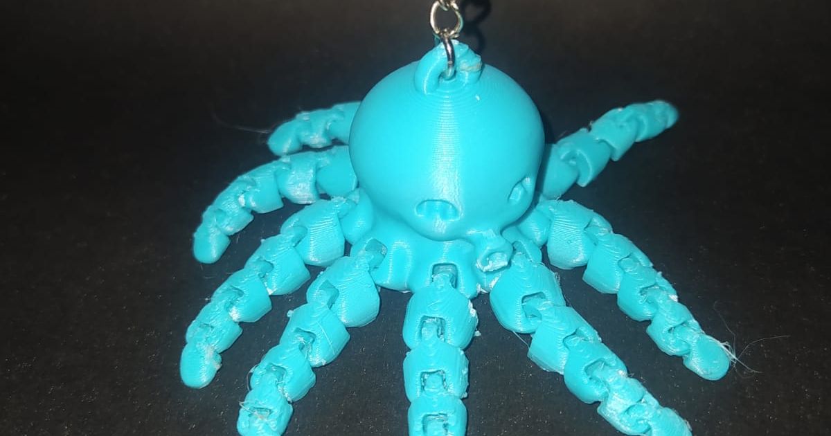 Cute mini octopus keychain by Martin Arael | Download free STL model ...