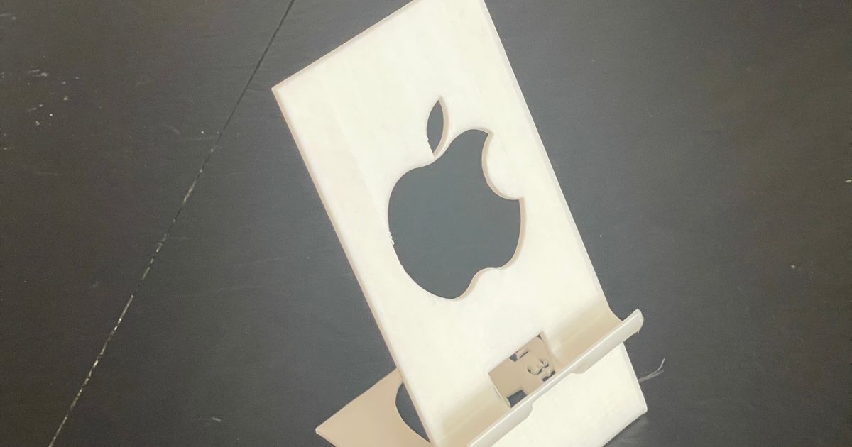 Apple iPhone Support by PhDGoSlowAncient | Download free STL model ...